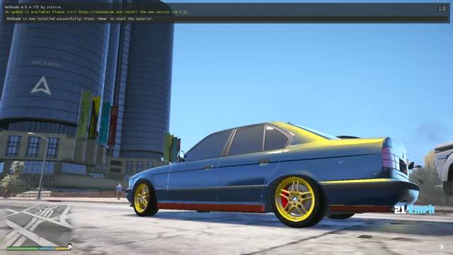 BMW M5 E34 супер дрифт на легендарном бмв е34 м5 в гта 5