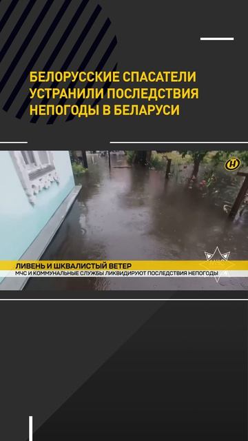 Белорусские спасатели устранили последствия непогоды в Беларуси