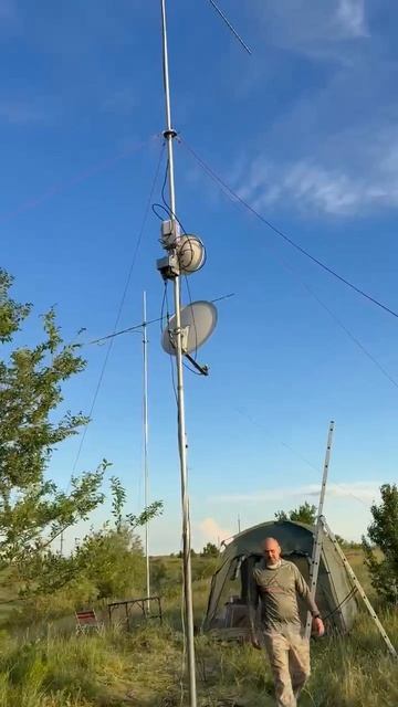СВЧ мачта и 144 готовы
