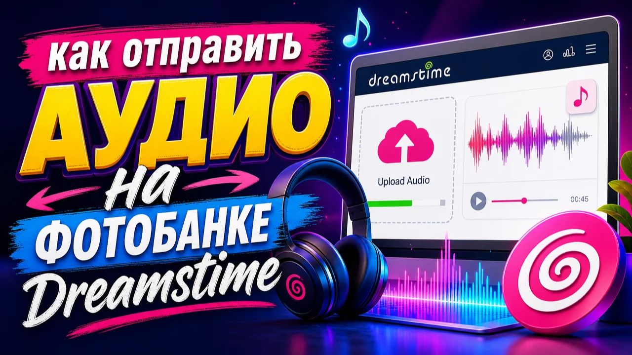 как отправить аудио на фотобанке  Dreamstime
