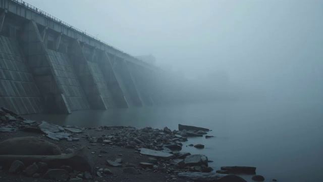 Dystopian Dam Soundscape - Foggy Post-Apocalyptic Dark Ambient Immersion