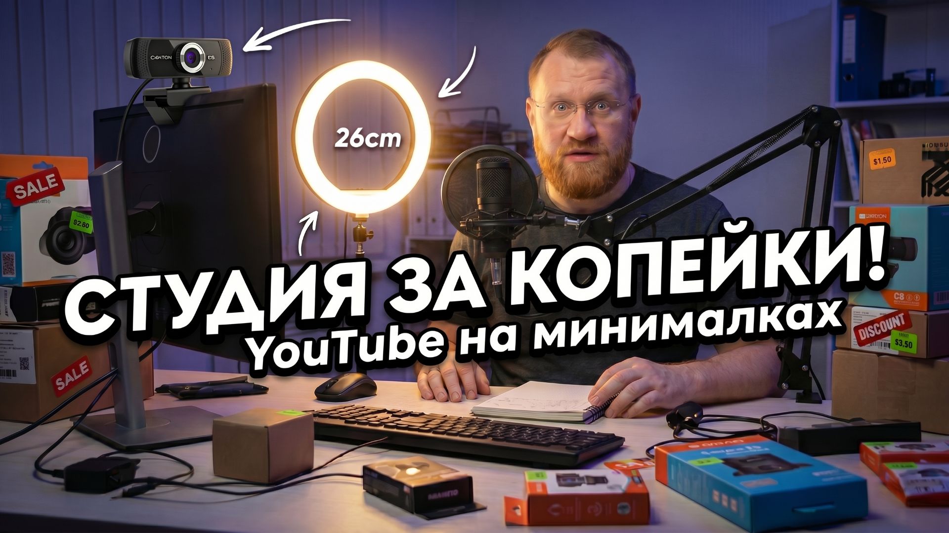 YouTube студия на минималках