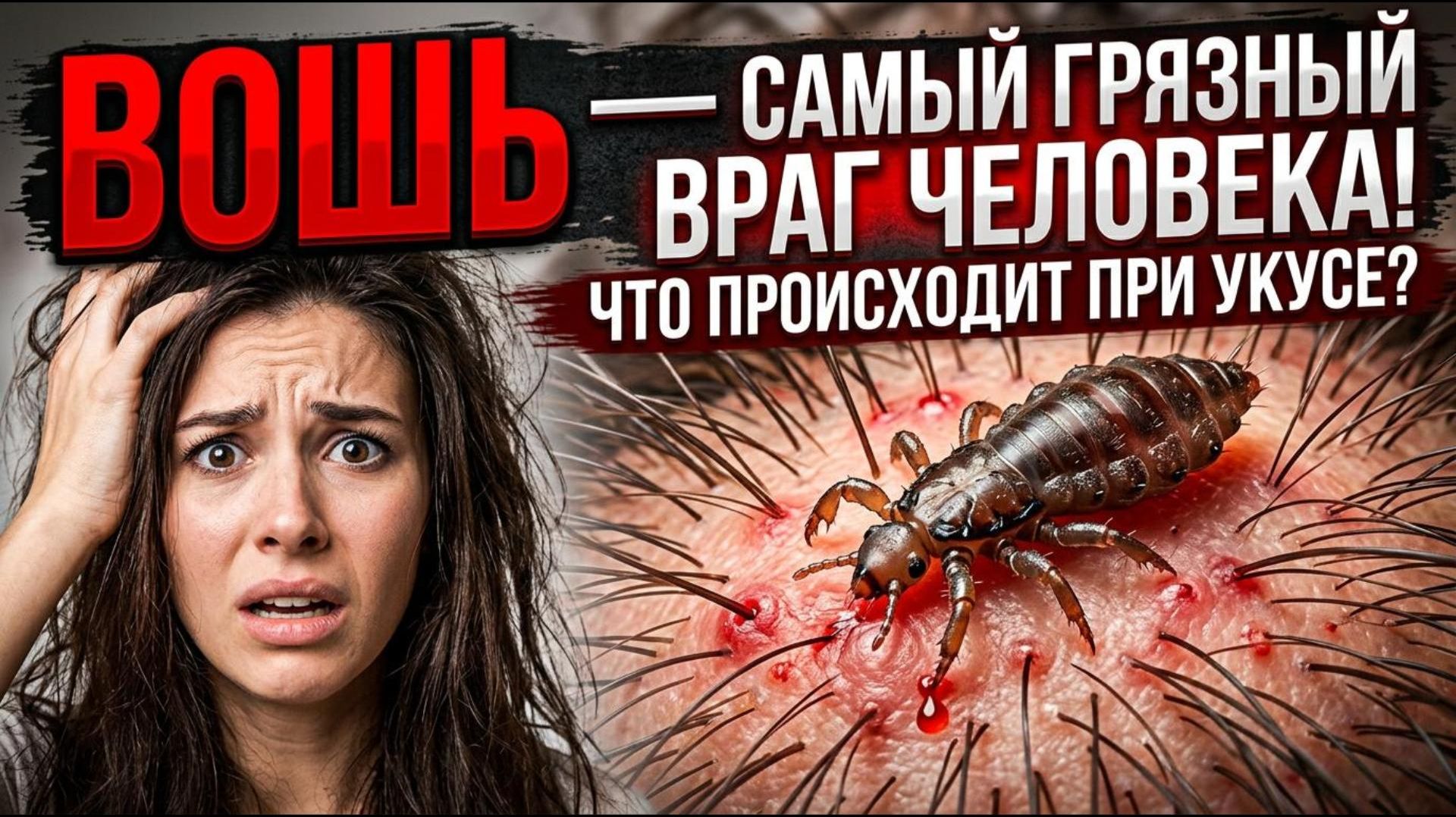 Вошь - Самый Грязный Враг Человека! Что Происходит при Укусе?