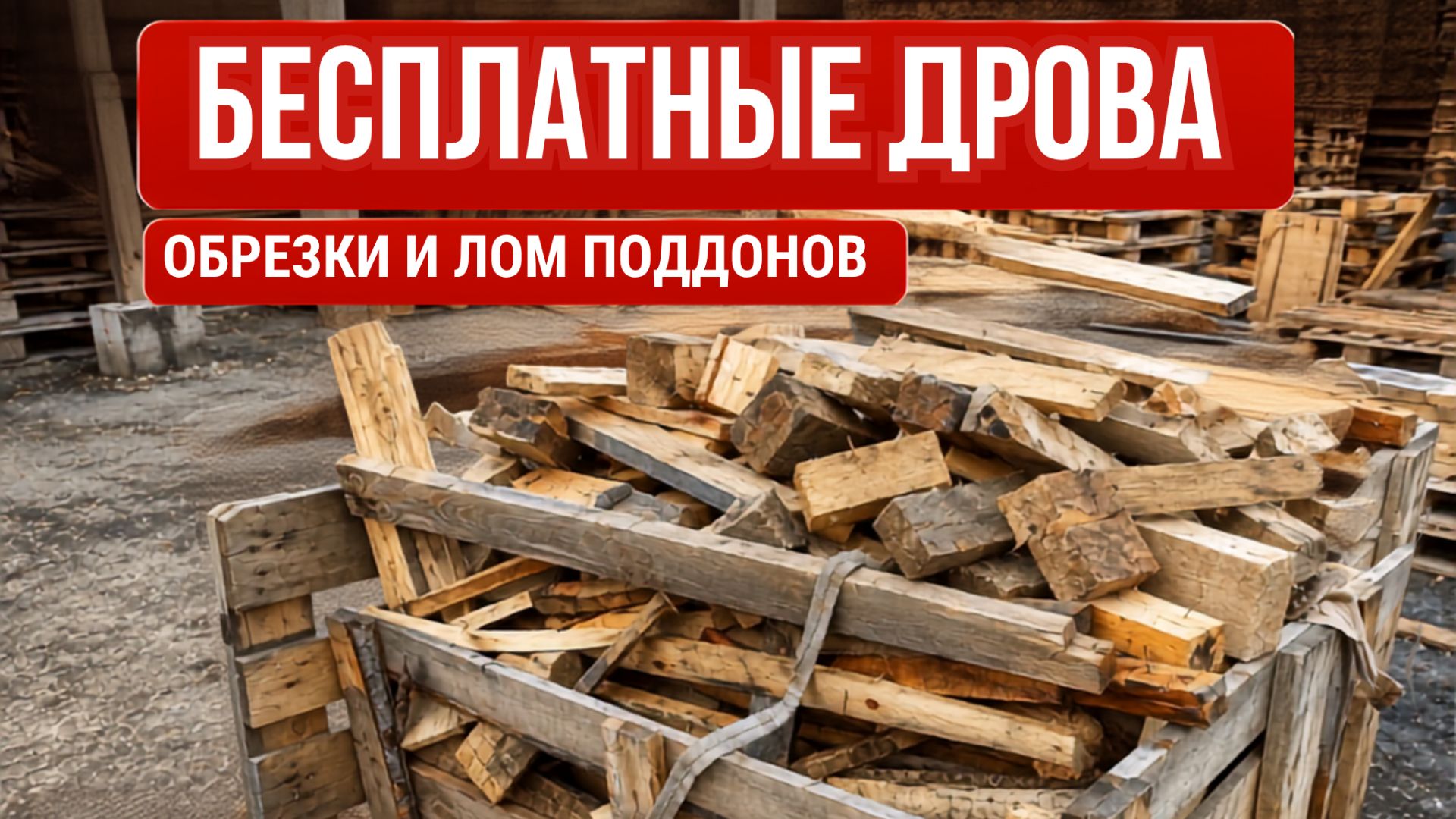 Бесплатные дрова и древесные отходы от поддонов | Самовывоз со склада
