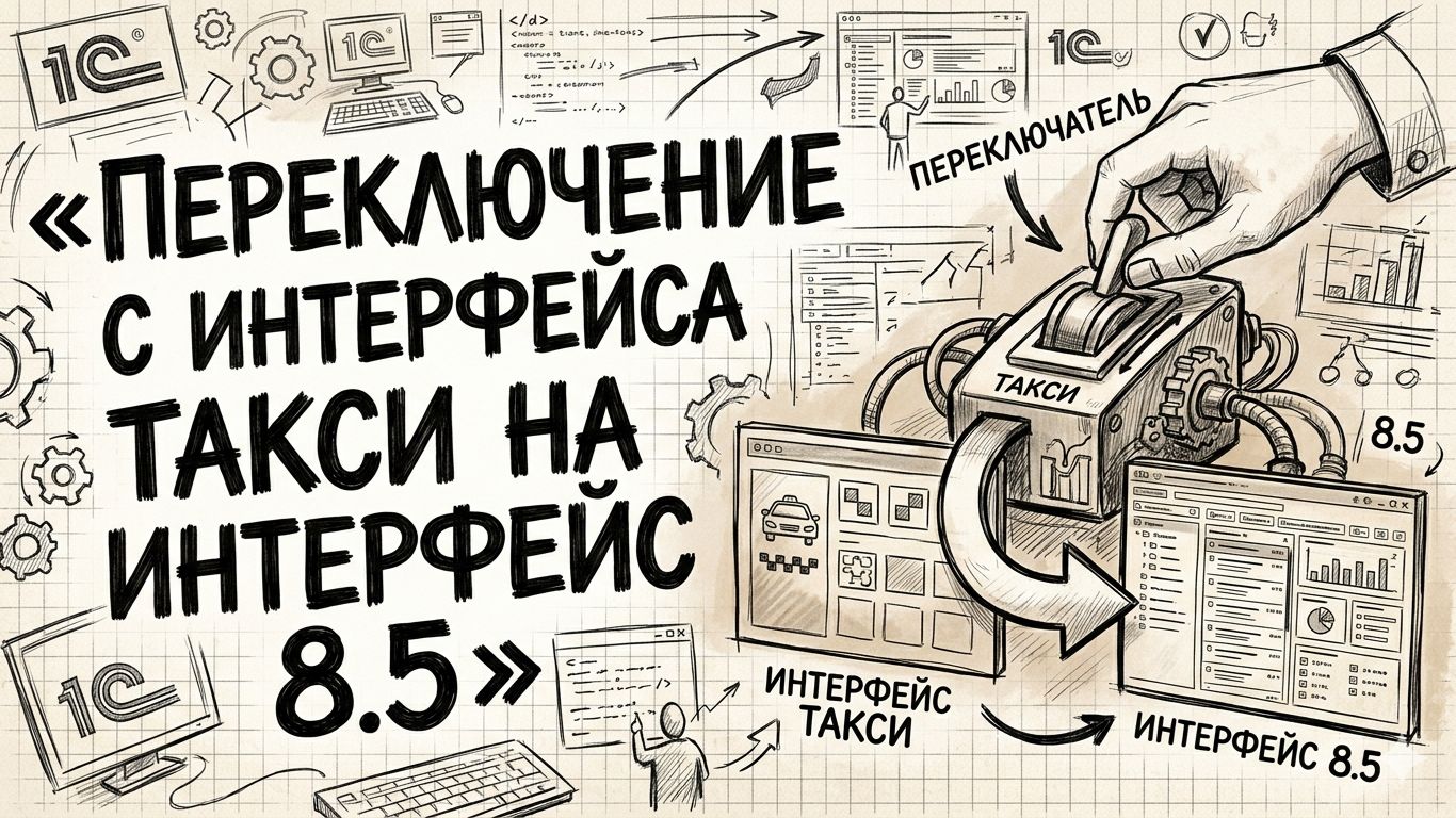 Переключение с интерфейса Такси на интерфейс 8.5