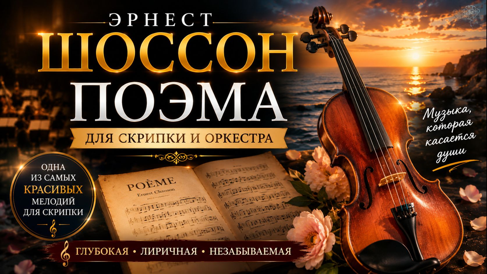 🎻 Шоссон — одна из самых красивых мелодий для скрипки