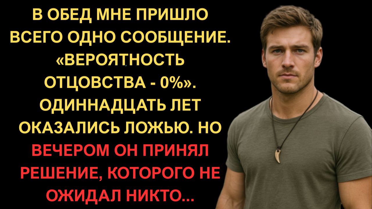 Тест показал ноль процентов. Я посмотрел на сына и остался
