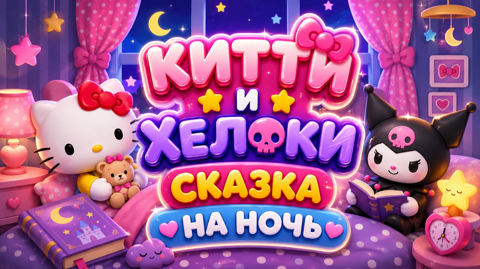 Китти и Хелоки — Сказка на ночь 🌙🐱✨ Развивающий мультфильм для малышей