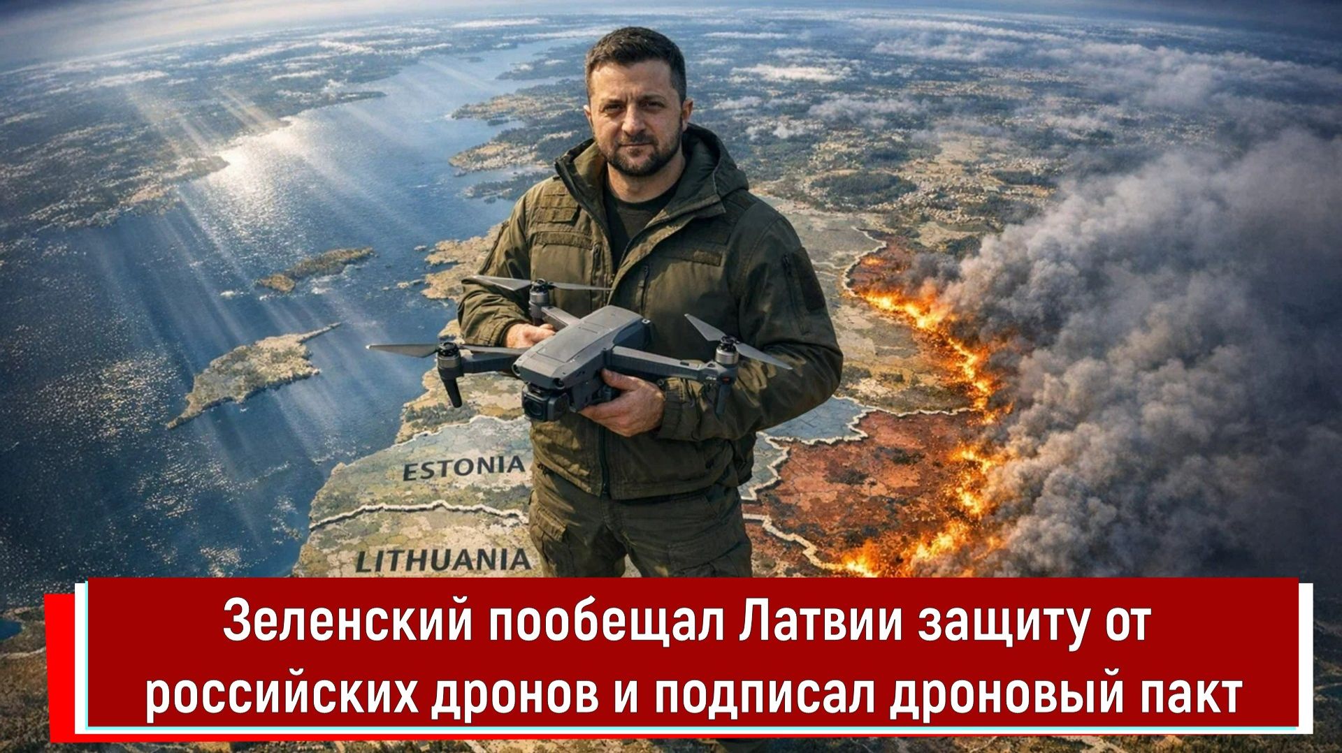 Зеленский пообещал Латвии защиту от российских дронов и подписал дроновый пакт