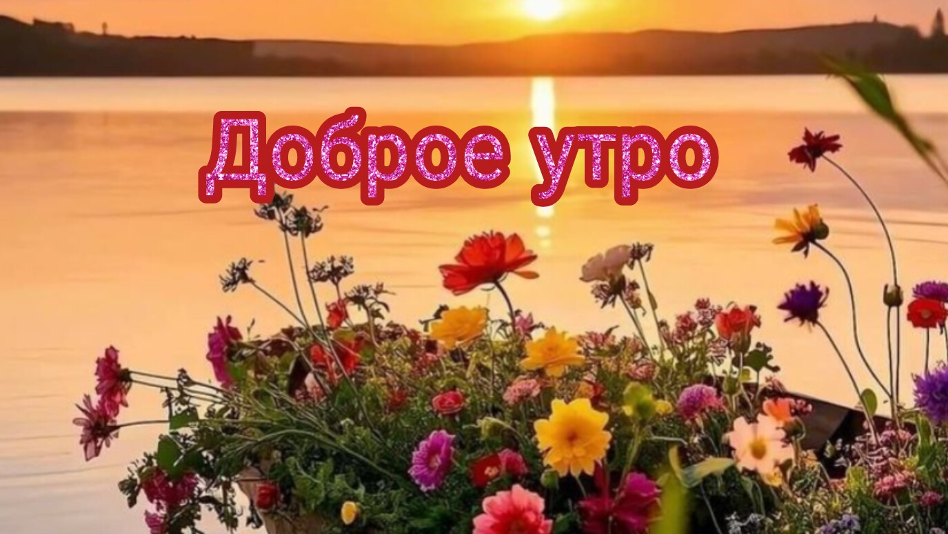 С добрым июньским утром. Красивая музыкальная открытка.