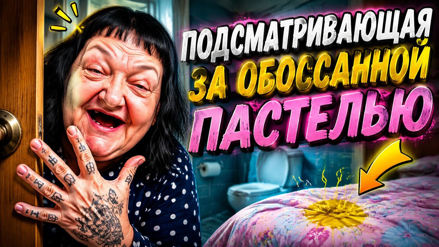 Подсматривающая за обоссанной постелью