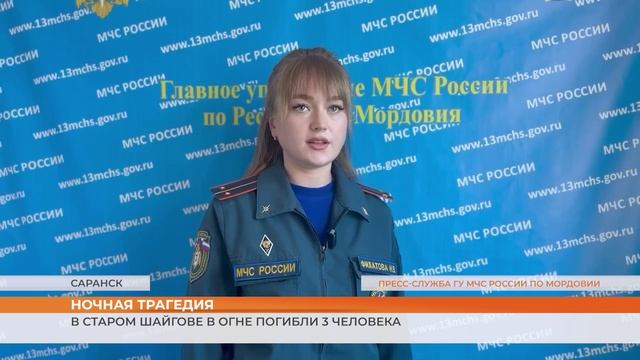 В Старом Шайгове в огне погибли 3 человека