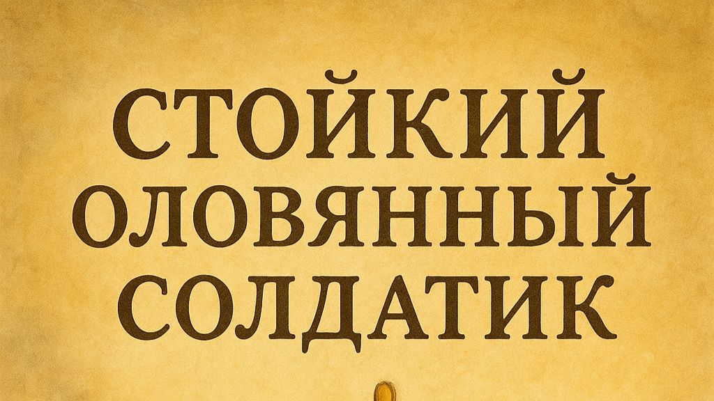 Стойкий оловянный солдатик Г.Х. Андерсен