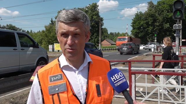 На станции Софрино прошла акция по безопасности на железнодорожном переезде