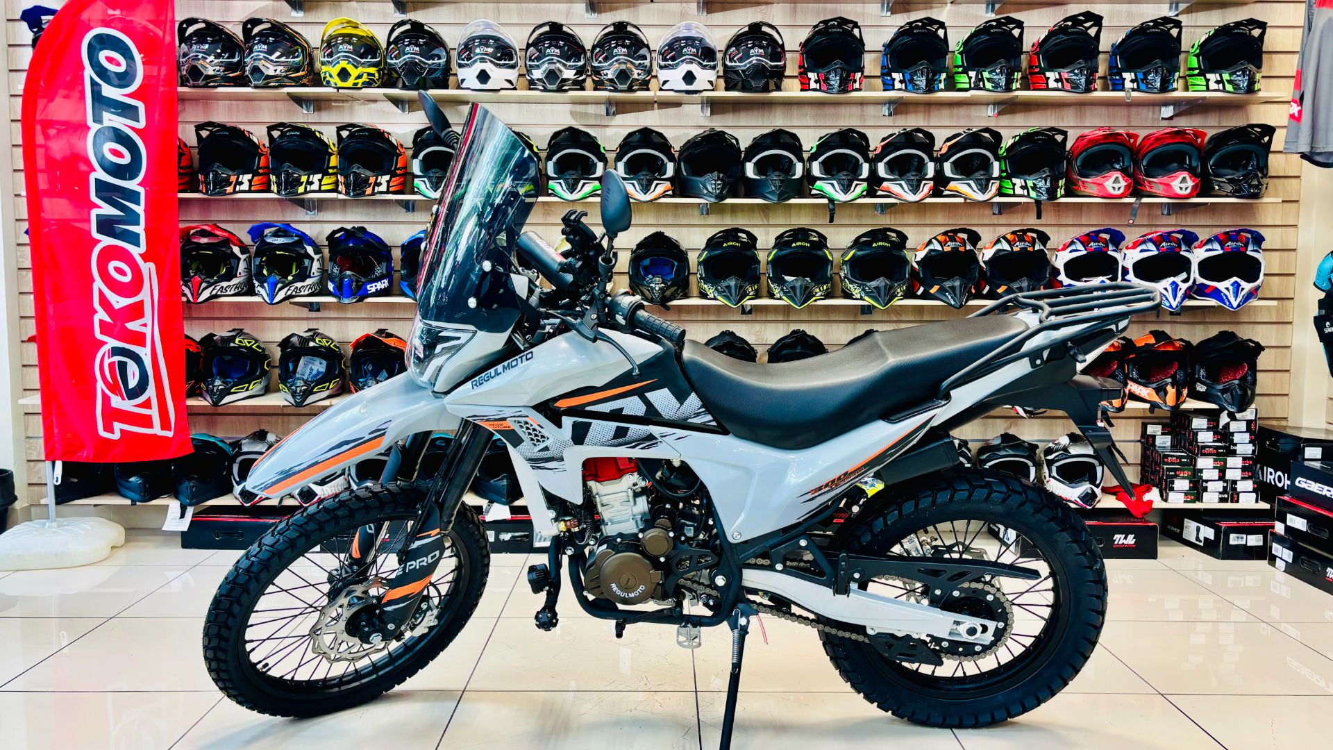 Мотоцикл Regulmoto TE PRO NB300 с ПТС (Серый, , 200110-1)(тм)