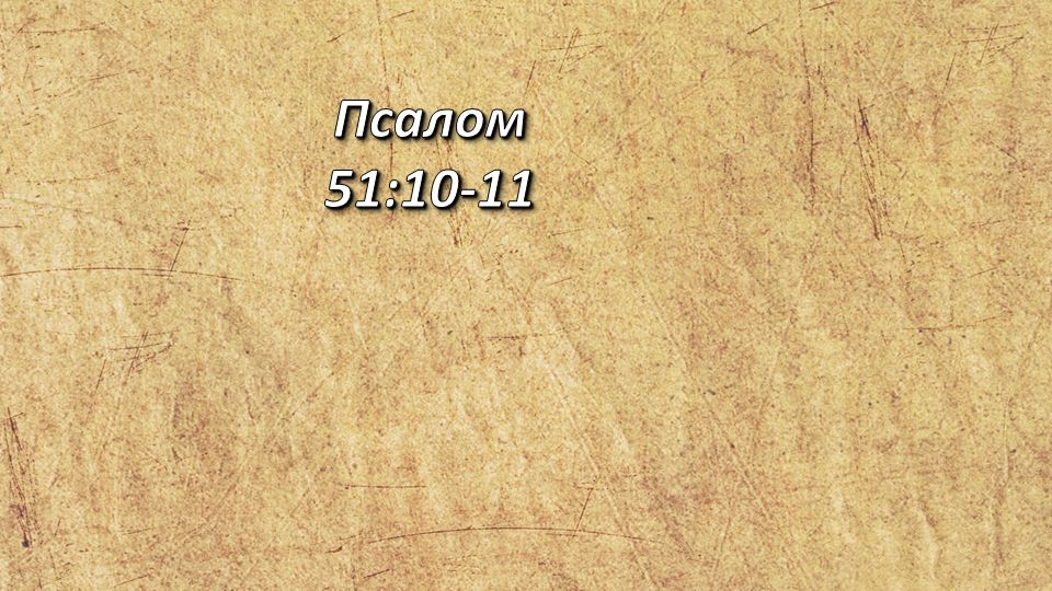 Стих дня. Псалом, 51;10-11.
