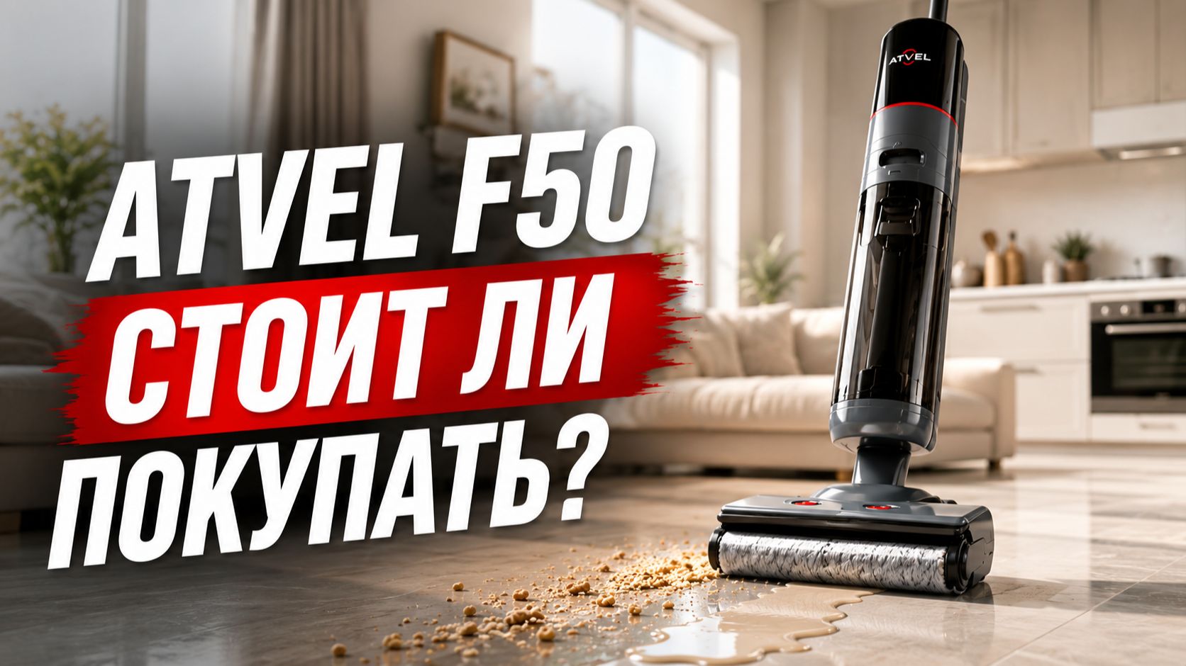 ATVEL F50 Expert — обзор моющего пылесоса с самоочисткой для дома! Как выбрать пылесос в 2026 году?