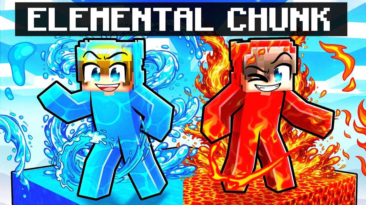 НУБ ПРОТИВ ПРО В БИТВЕ СТИХИЙНЫХ ЧАНКОВ В MINECRAFT
