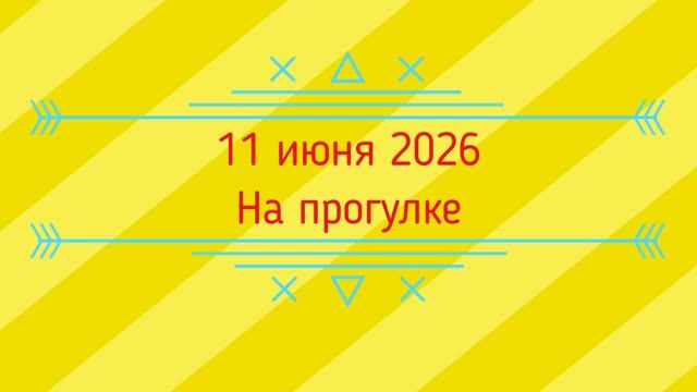 Прогулка. 11.06.2026