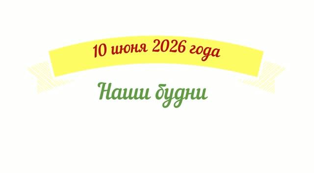 Наши будни. 10.06.2026