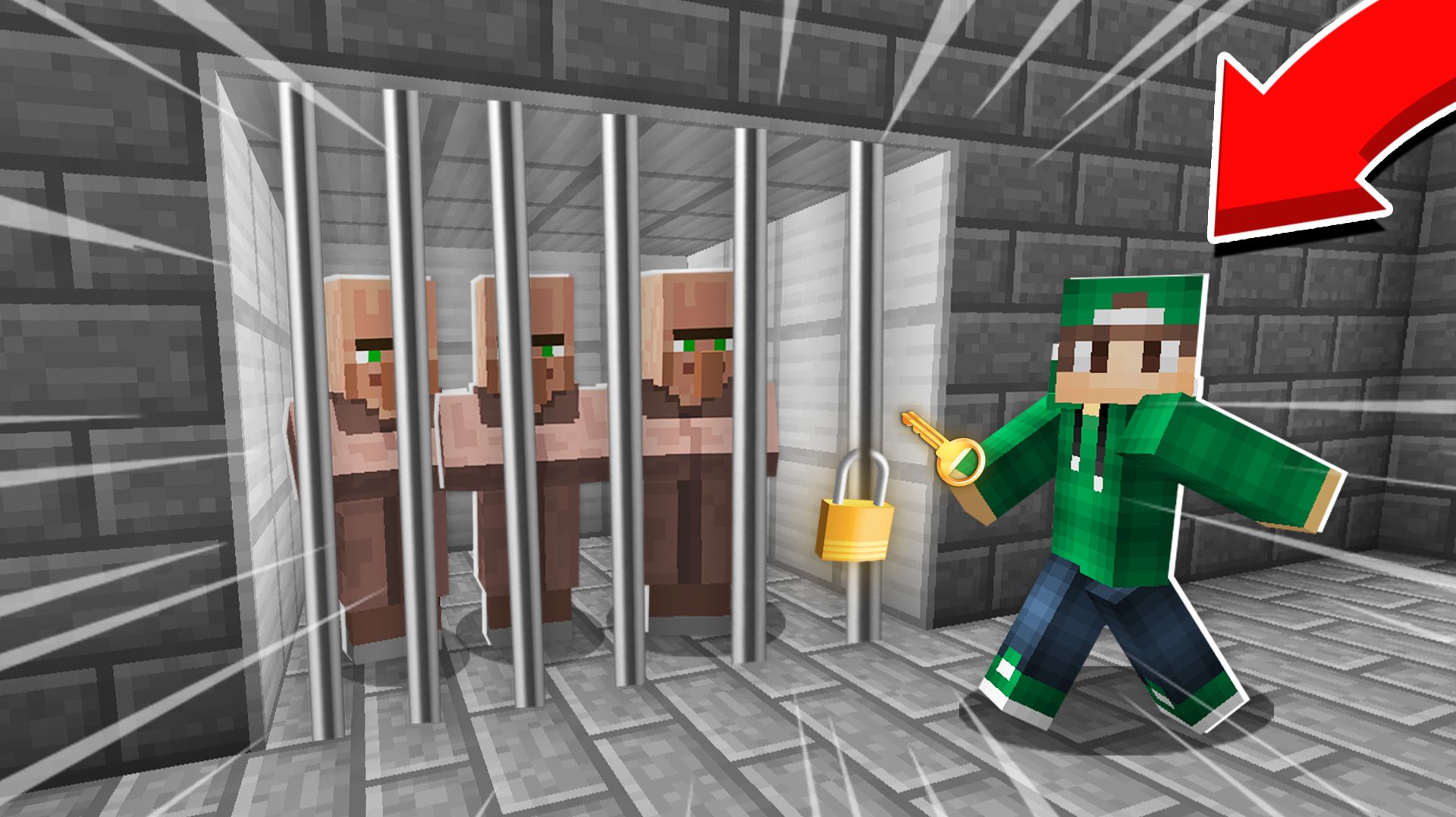 Я ОСВОБОДИЛ ВСЕХ ЖИТЕЛЕЙ ИЗ ТЮРЬМЫ В МАЙНКРАФТ | Риколит Minecraft