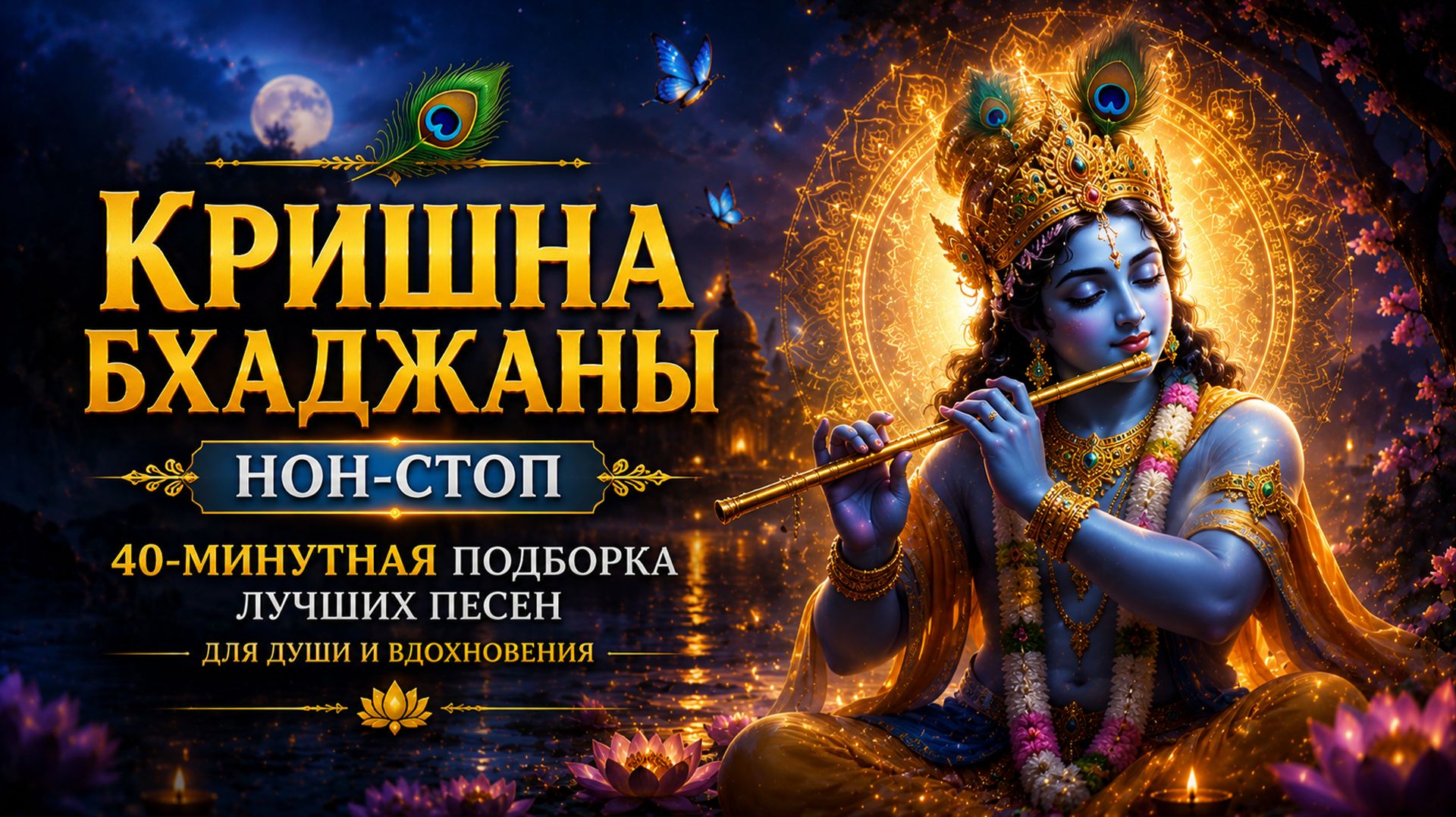 Кришна бхаджаны нон-стоп: 40-минутная подборка лучших песен для души и вдохновения 🙏✨