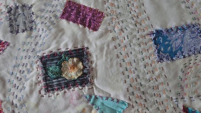 Из старого пододеяльника летнее покрывало Калейдоскоп//Переработка старых вещей и постельного белья
