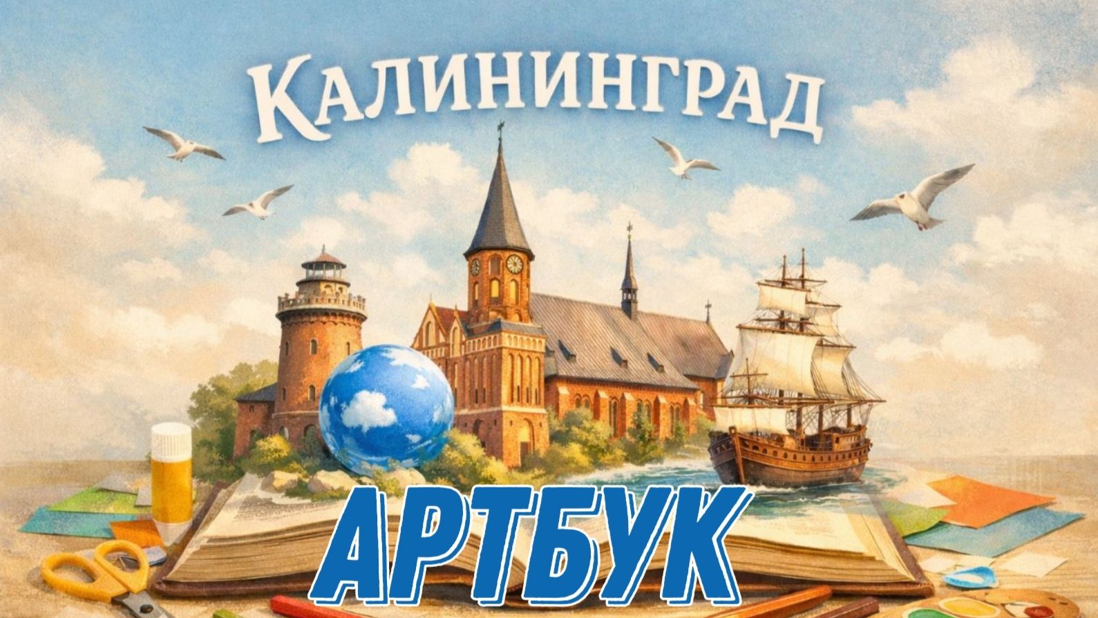 13 й мастер-класс "Калининград:пруд Поплавок" (29 й разворот)