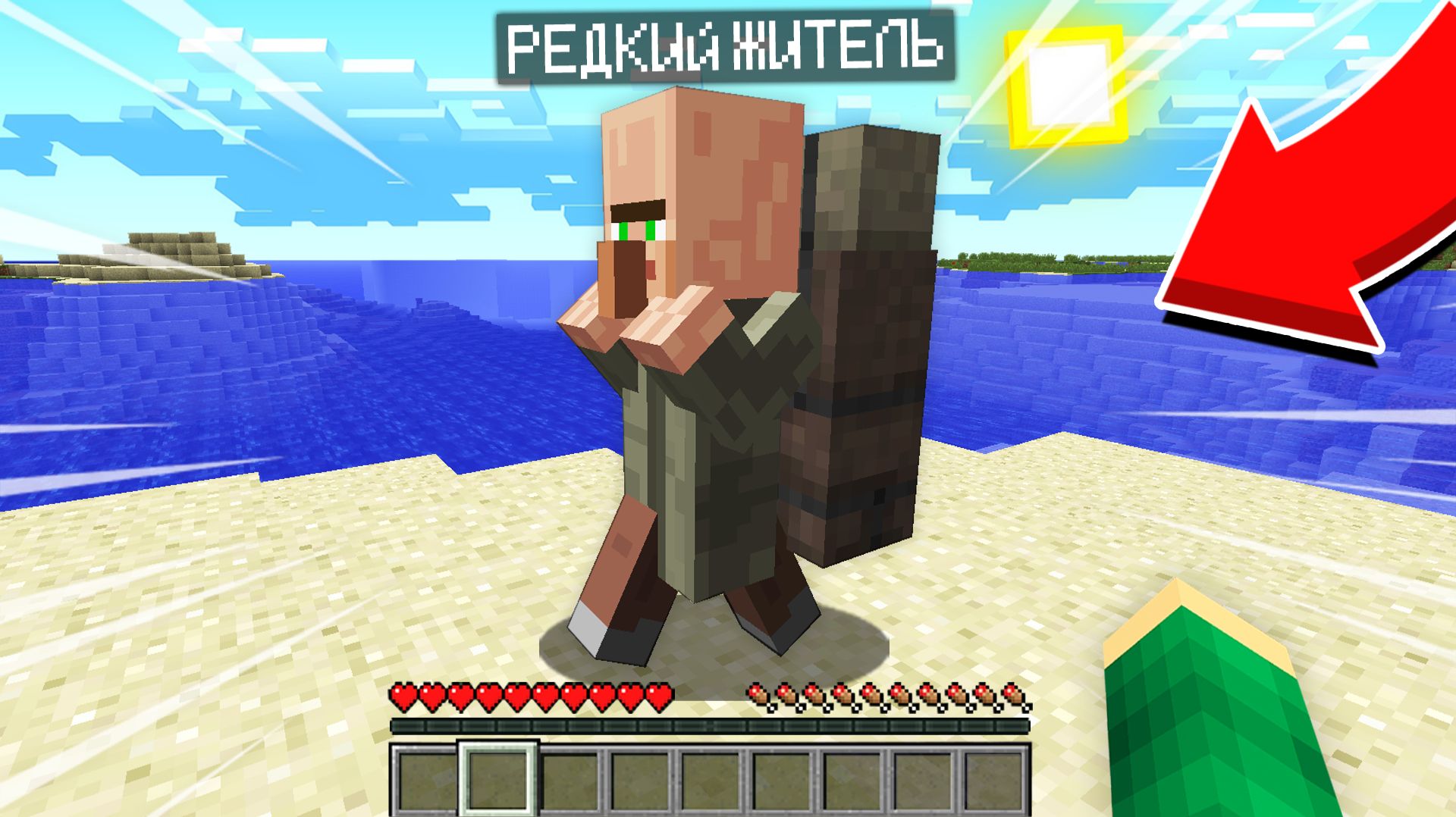 Я НАШЁЛ САМОГО РЕДКОГО ЖИТЕЛЯ В МАЙНКРАФТ | Риколит Minecraft