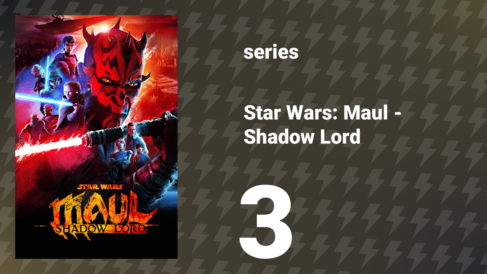 Star Wars: Maul - Shadow Lord episode 3 «Chapter 3: Whispers in the Unknown» (animated series, 2026)