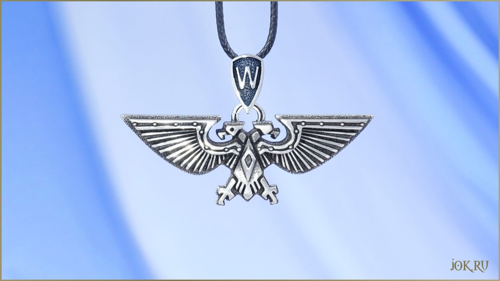 Обзор кулона Аквила из аргентана по вселенной Warhammer 40,000. Символ верности Императору!