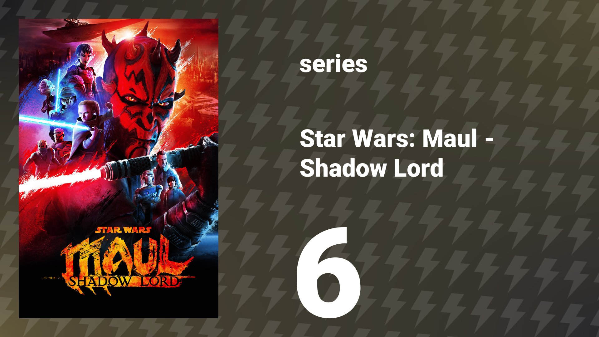 Star Wars: Maul - Shadow Lord episode 6 «Chapter 6: Night of the Hunted» (animated series, 2026)