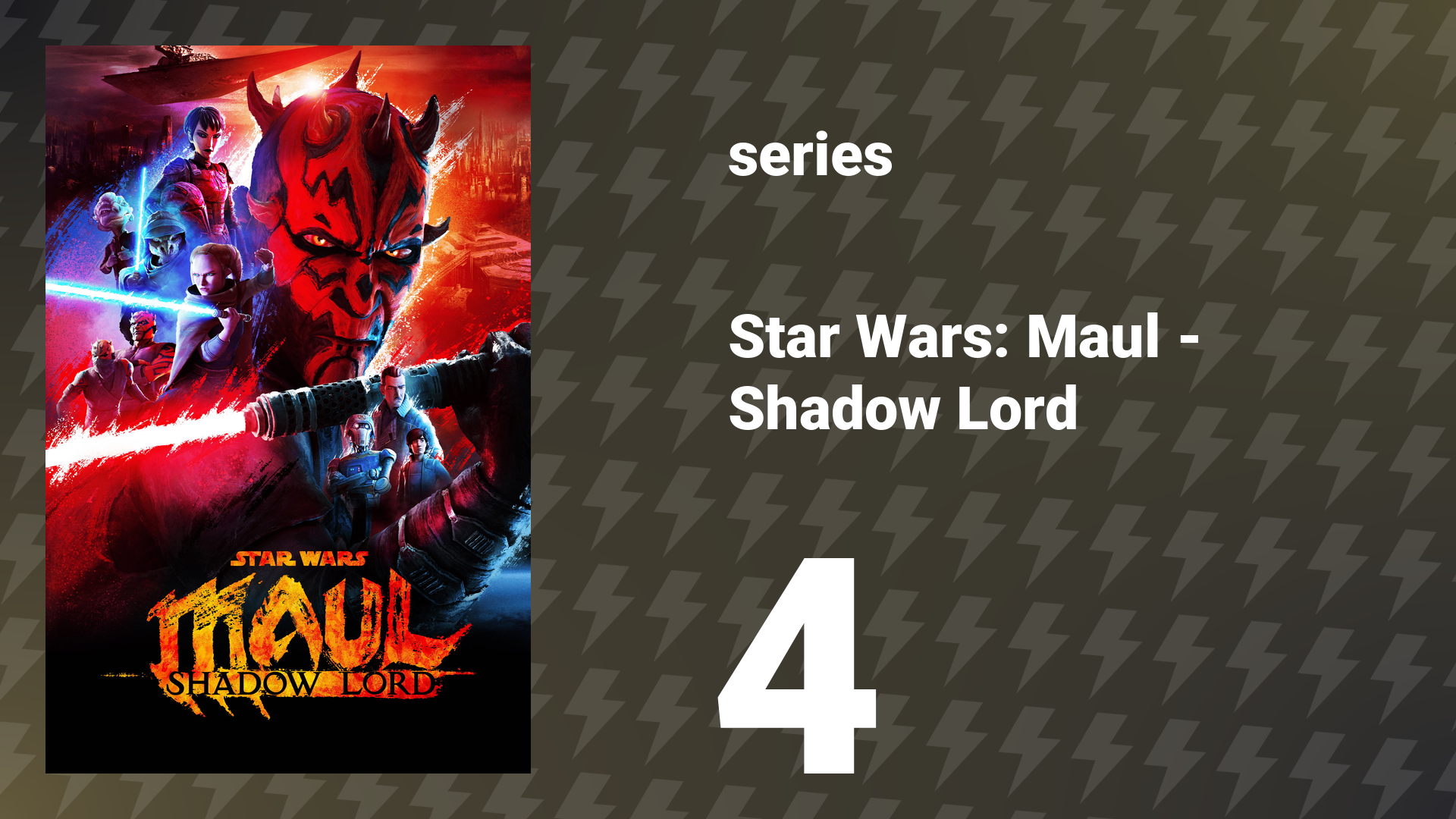 Star Wars: Maul - Shadow Lord episode 4 «Chapter 4: Pride and Vengeance» (animated series, 2026)