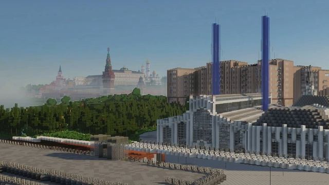 Дом культуры   ГЭС-2  в Minecraft 1 к 1