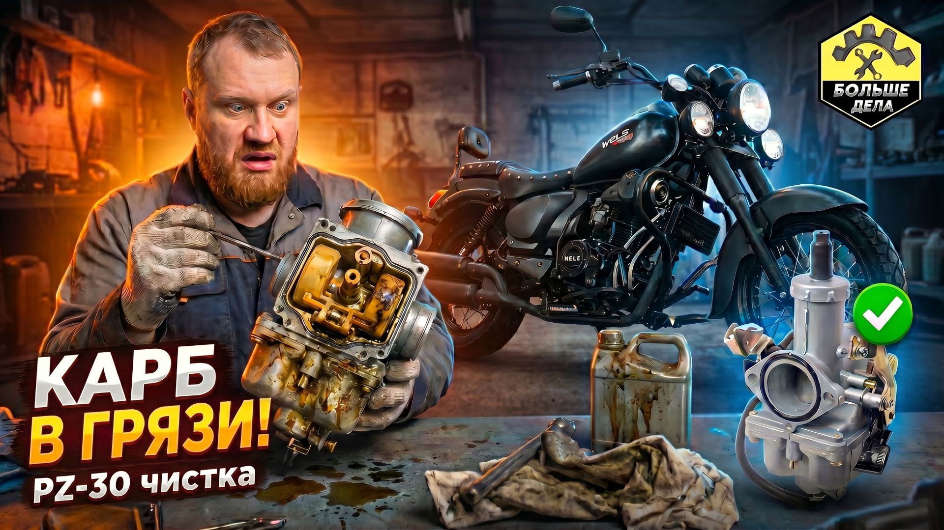 Чистим карбюратор PZ30