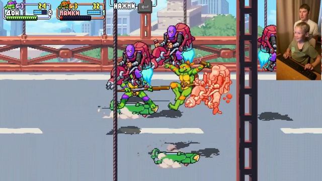 Прохождение Teenage Mutant Ninja Turtles – Shredder's Revenge. Часть 3 - Мутанты на Бродвее!