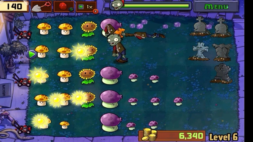 ЛОКАЦИЯ НОЧЬ, ДЕФИЦИТ СОЛНЦА. Plants vs zombies the PvZ #5