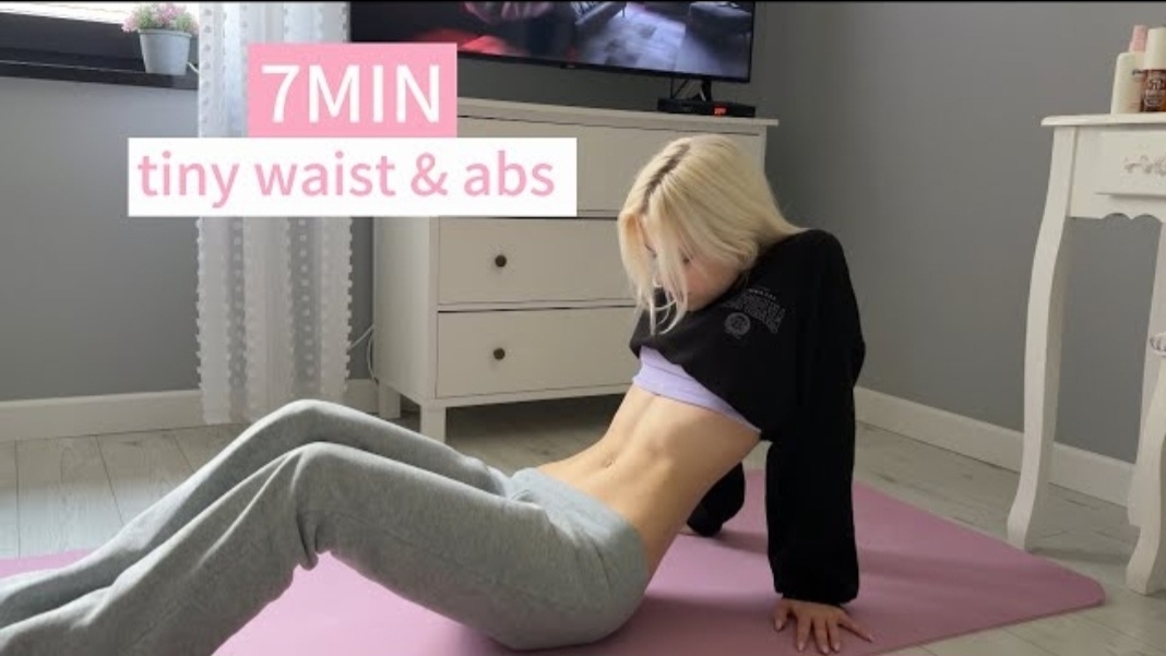 7‑минутная тренировка для тонкой талии и пресса || nikola’s pilates