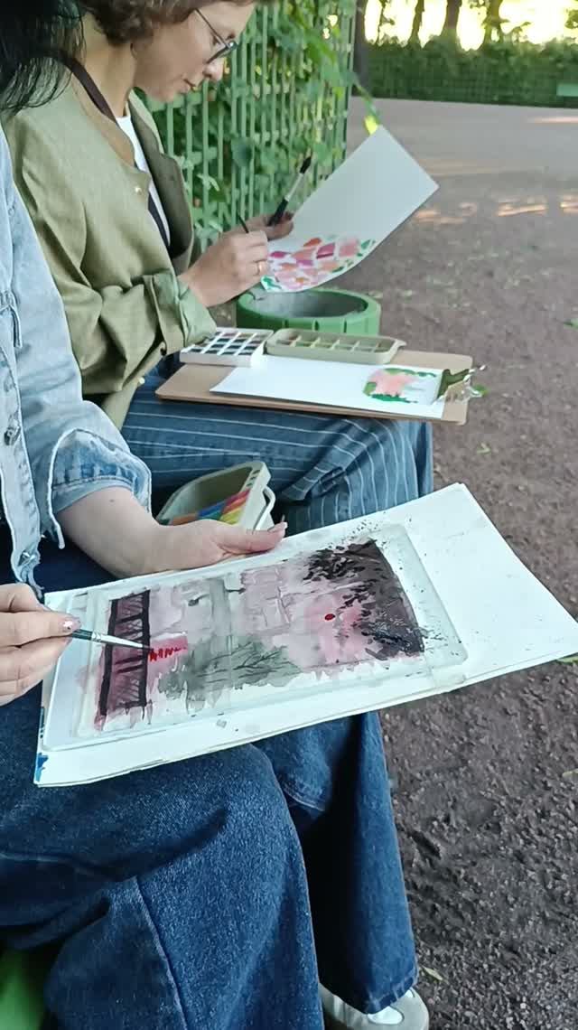 Летний сал. Пленэр. Санкт-Петербург