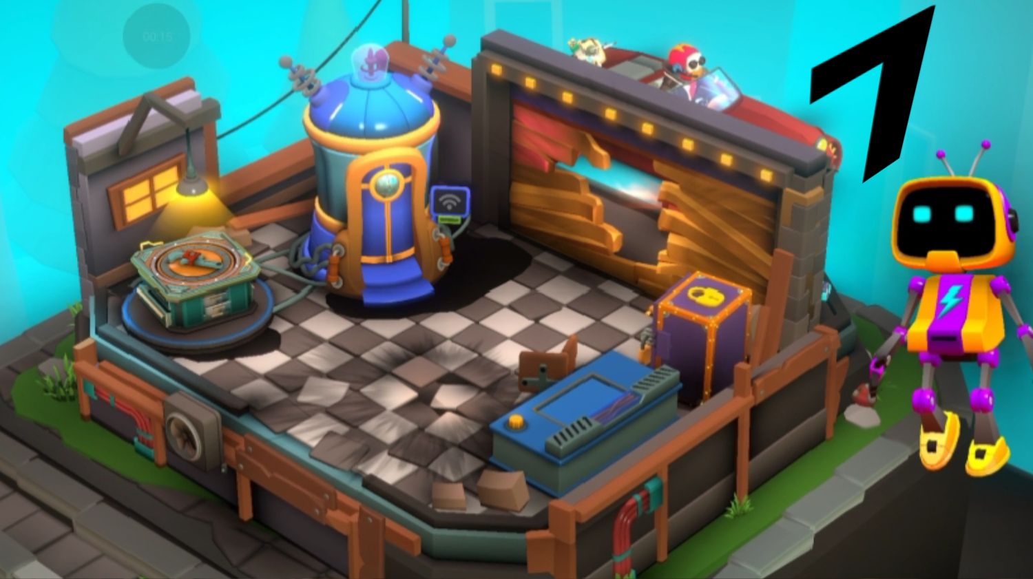 #Блик ✨ √1 ✨ Tiny robots portal escape ✨ Прохождение игры  Головоломки ✨ Глава 1 ✨ Пропавший дедушка