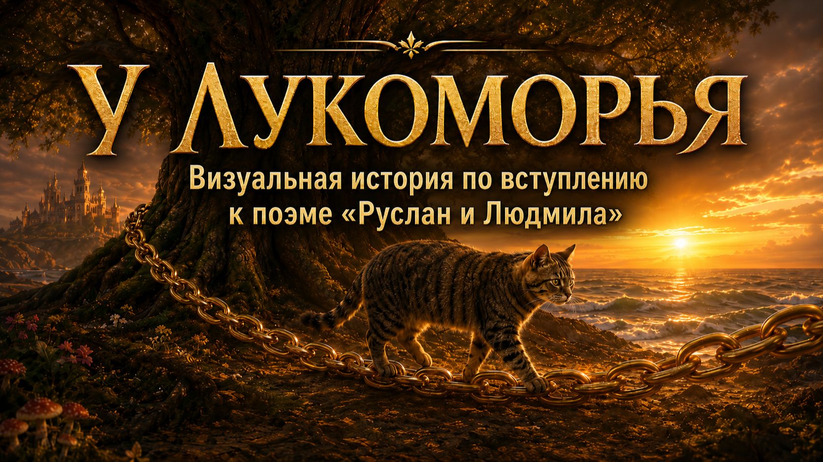 У Лукоморья — AI-визуализация по Пушкину