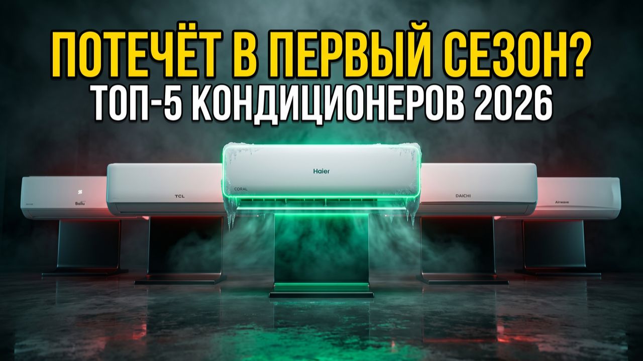 ТОП-5 Кондиционеров 2026: Потечёт В Первый Сезон — Проверяем