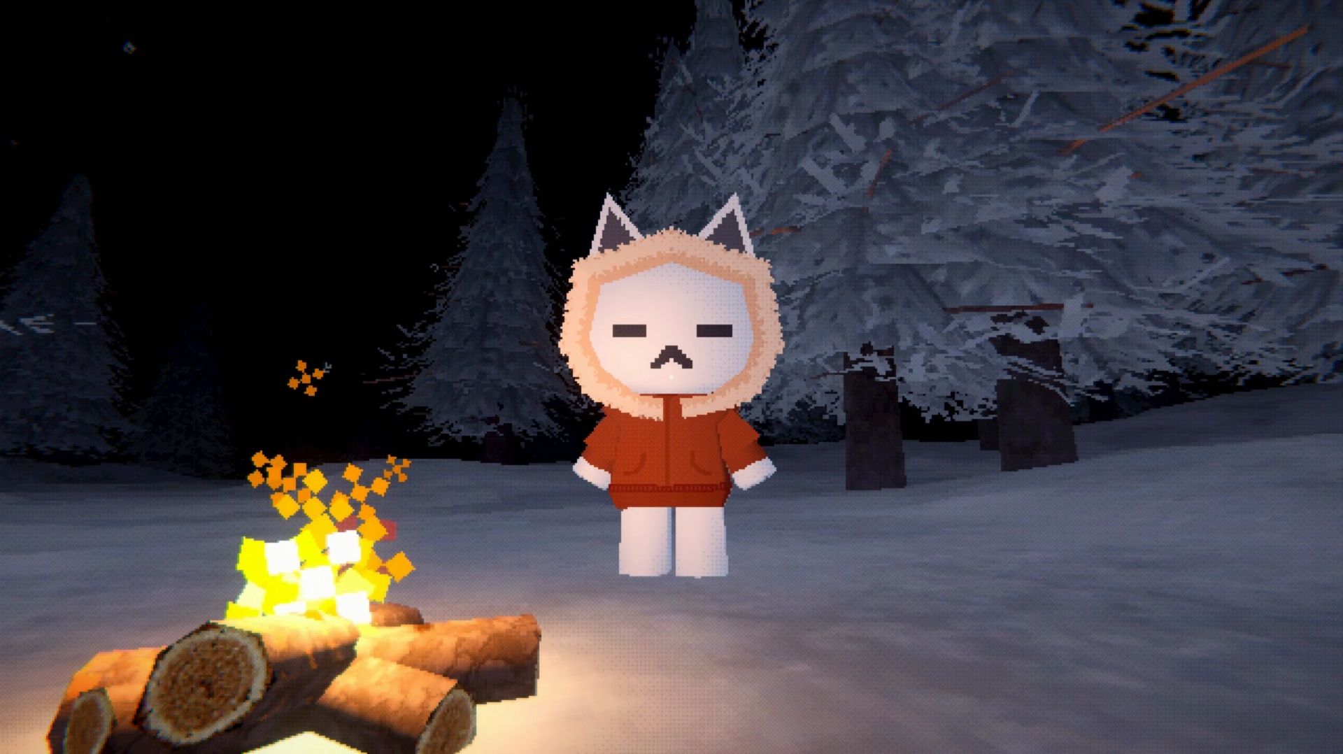 Burning snow