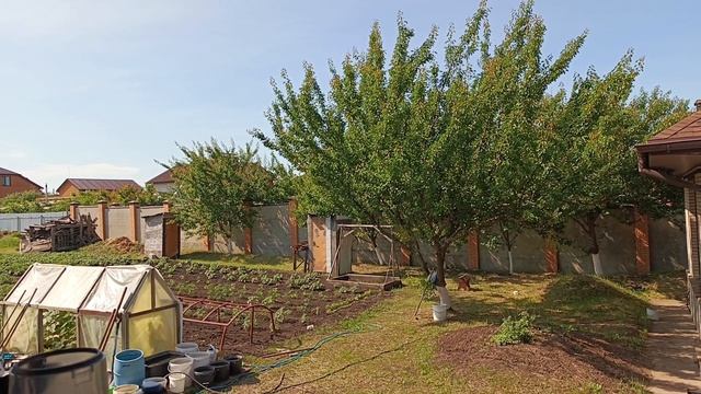 Ездили в храм. Купили Анюте крестик. Перепололи весь огород 🏡.