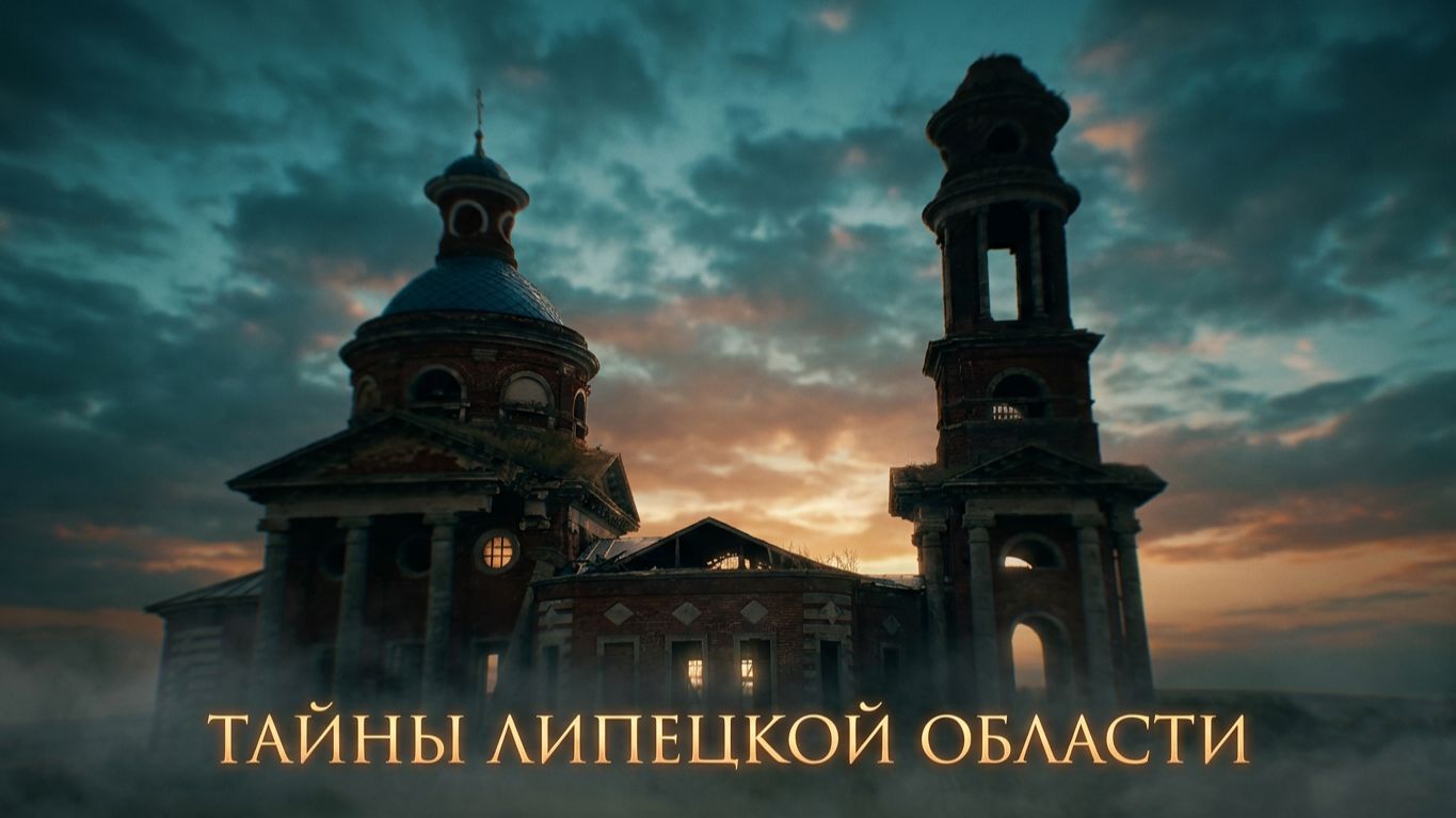 Красивая заброшенная церковь Греческая архитектура. Кузьминки. Липецкая область.