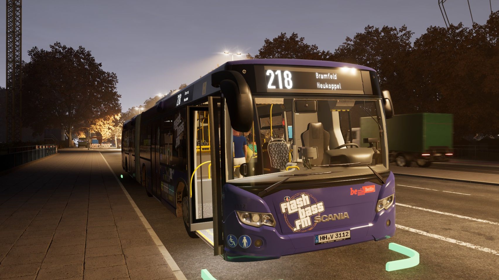 The Bus. Hamburg. Маршрут 218. S Rubenkamp - Bramfeld Heukoppel