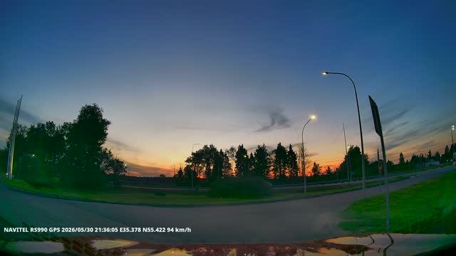 Закат с NAVITEL RS990 GPS