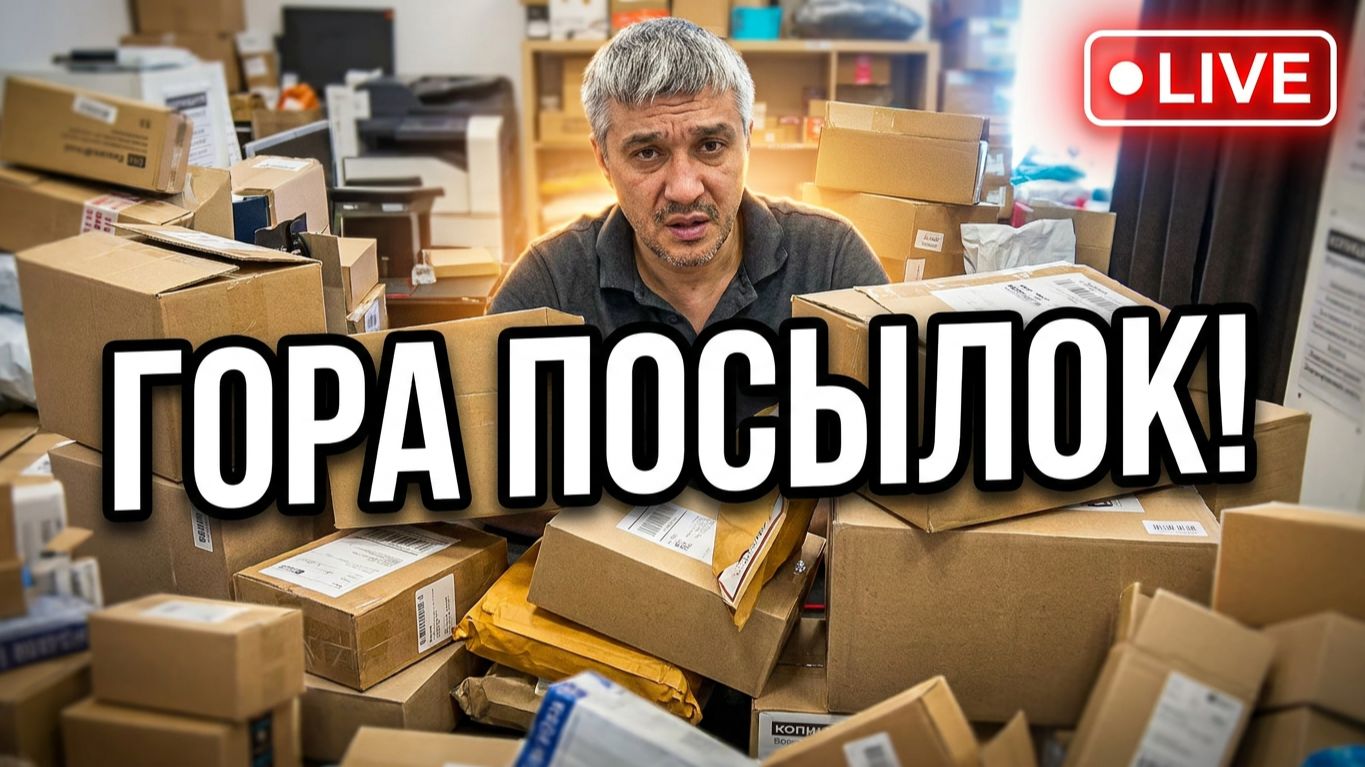 ВОСКРЕСЕНЬЕ В ПВЗ: Ранний курьер, горы посылок и настройка стрима LIVE 📦