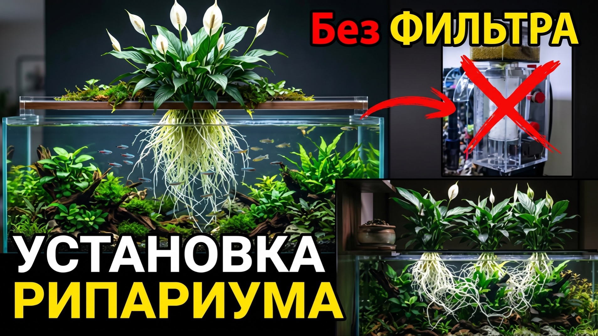 СЕКРЕТНОЕ наземное растение: 7 НЕОСПОРИМЫХ преимуществ СПАТИФИЛЛУМ в аквариумах