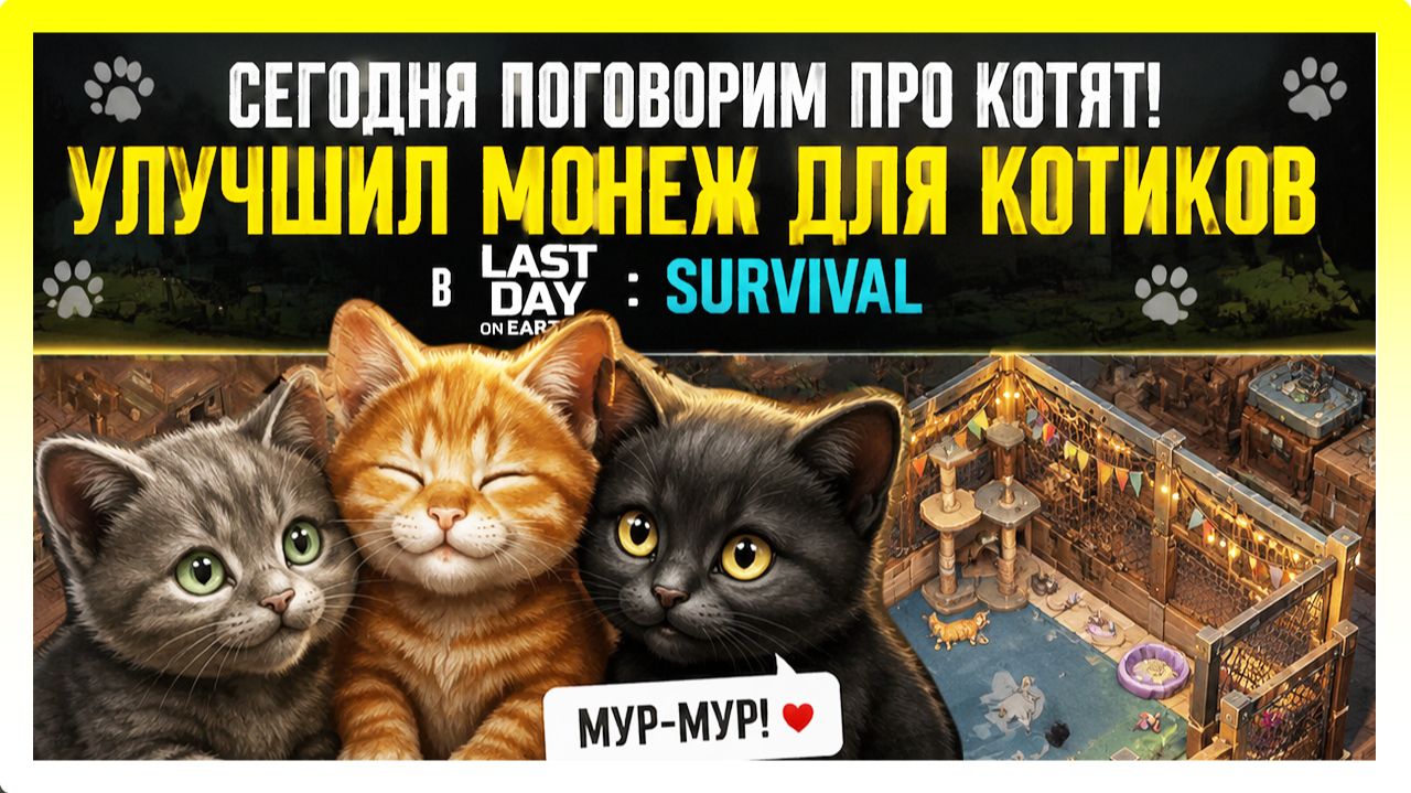 СЕГОДНЯ ПОГОВОРИМ ПРО КОТЯТ! УЛУЧШИЛ МОНЕЖ ДЛЯ КОТИКОВ / Last Day on Earth: Survival №431